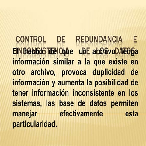 Redundancia de datos | PPTX