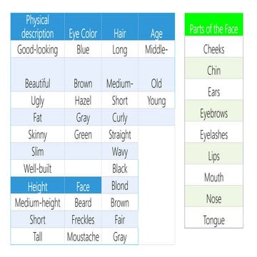A1 Week 3 Vocabulary | PPT