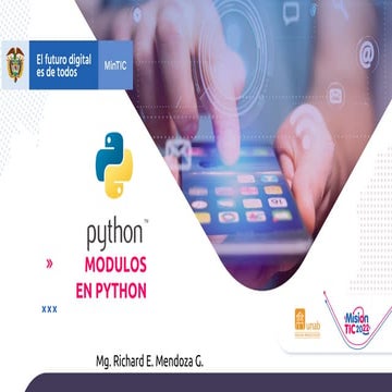 Semana 6 Módulos en Python Entrega 1 | PPT