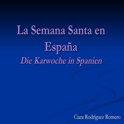 Semana Santa en España | PPT