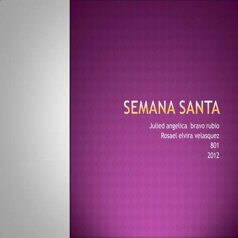Semana santa | PPTX