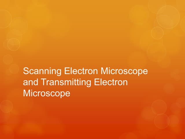 Principle & Applications of Transmission Electron Microscopy (TEM ...