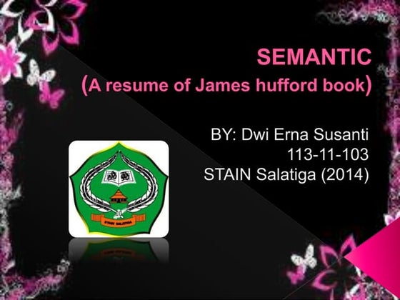 Semantics: Predicate, Predicators and Degree of Predicate | PPTX