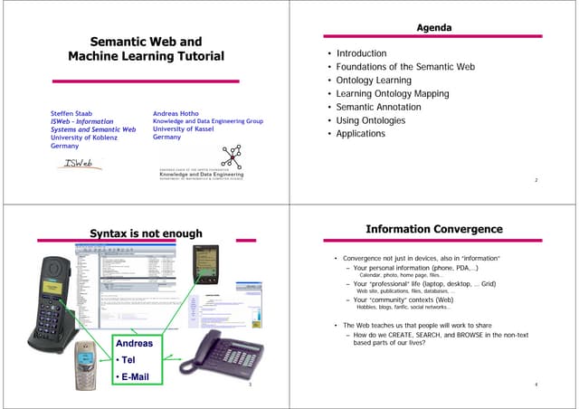Semantic Web And Machine Learning Tutorial Pdf Databases Computer Software And Applications
