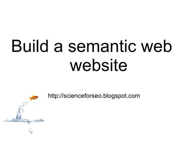 Semantic Web Application Architecture