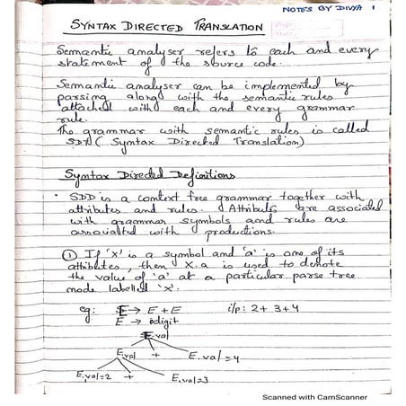 Semantic analysis notes | PDF