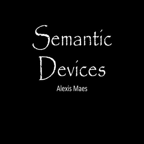 Semantic devices | PPT