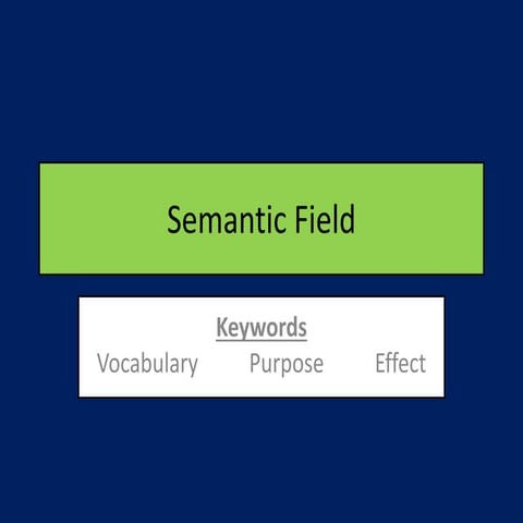 Semantic Field for Year 7 students English.pptx