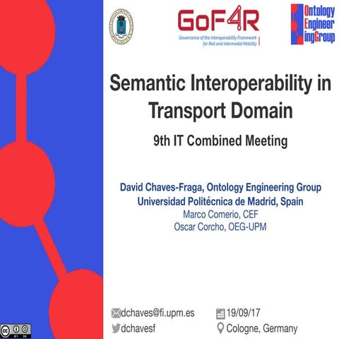 Semantic interoperability in Transport Domain | PPT
