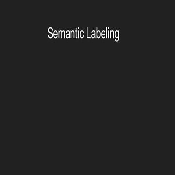 Semantic labeling | PPT