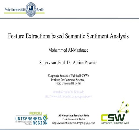 Semantic opinion mining ontology | PPT