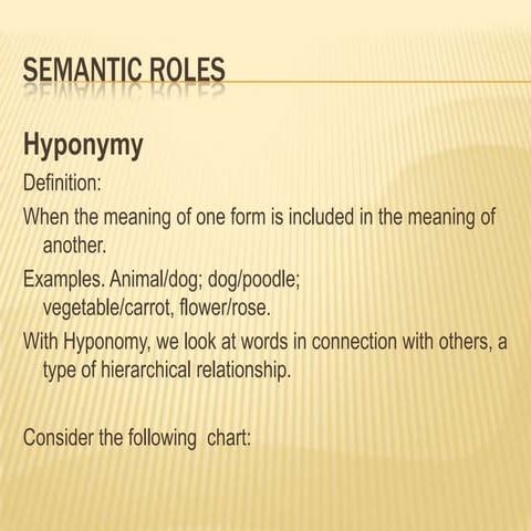 Semantic roles week 5 | PPTX