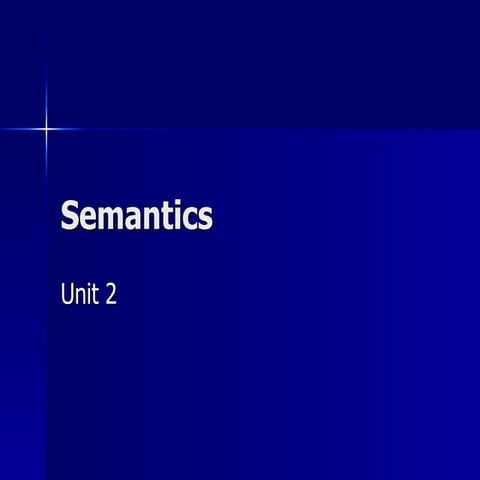 Semantics | PPT