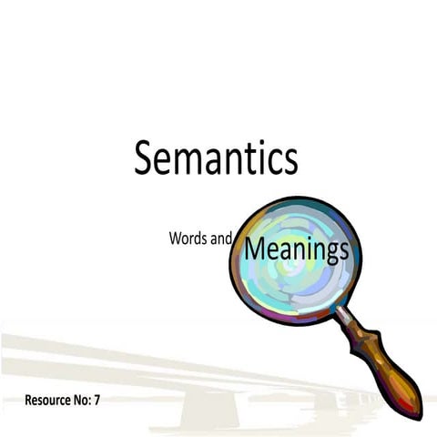 Semantics | PPTX