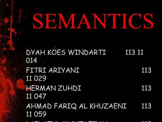 Semantics: Predicate, Predicators and Degree of Predicate | PPTX