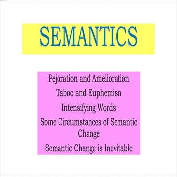 Semantics | PPTX