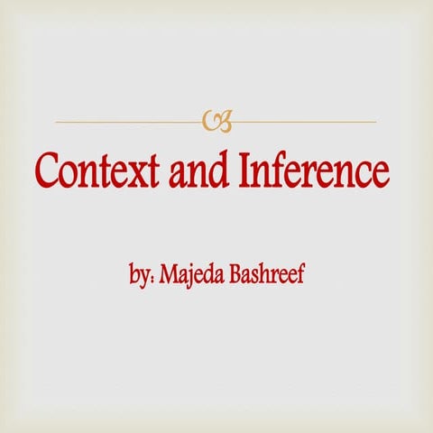 Semantics Context And Inferencepdf Semantics Pdf 2255