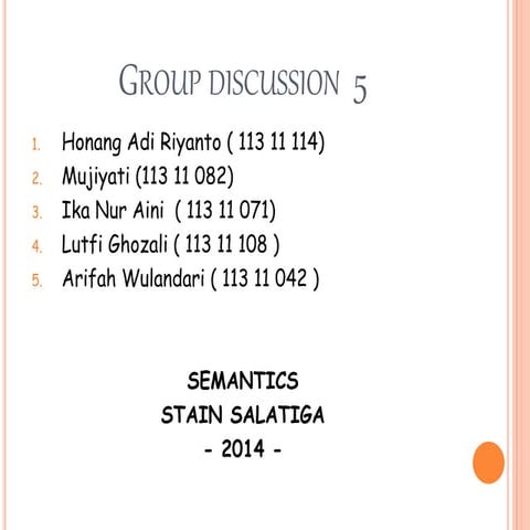 Semantics predicates predicator degree of predicates | PPT