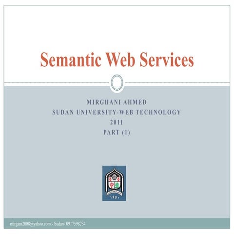 Semantic web services | PPT