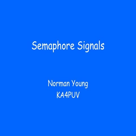 Semaphore Signals dalam berkegiatan ke pramukaan.ppt