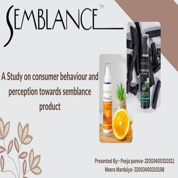 Marketing study of Semblance .pptx