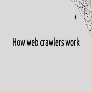 How web crawlers work | PDF