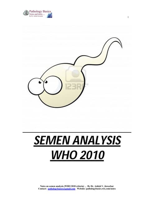Semen Analysis Powerpoint Ppt