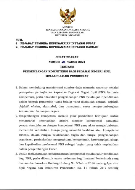 16. salinan peraturan lan no. 15 tahun 2020 tentang pengembangan kompetensi pegawai pemerintah ...