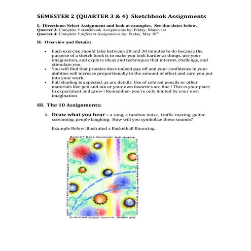 Semester 2 sketchbook assignments | PDF | Drawing and Sketching | Arts ...