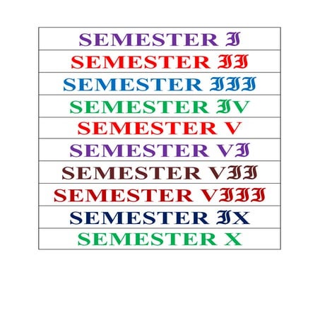 Semester i | DOCX