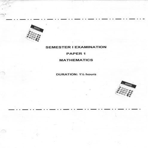 CSEC Mathematics Paper 01 | PDF