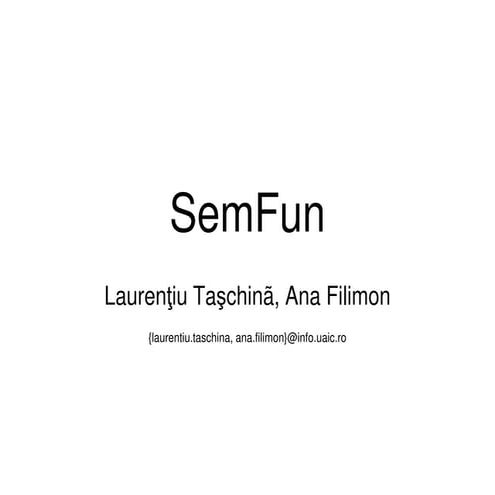 Ana Filimon presentations