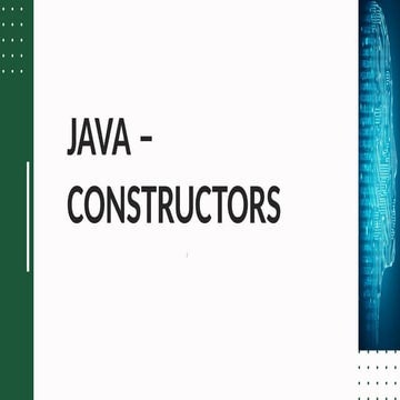 Semi-1-Constructor Constructor Constructor | PPTX