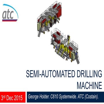 CD December 2015 - Robotic Drilling Machine presentation | PPTX