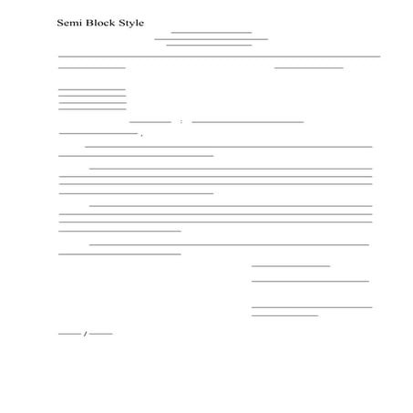 Semi block style (nasional) | PDF