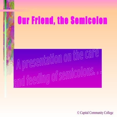 Semicolon | PPT