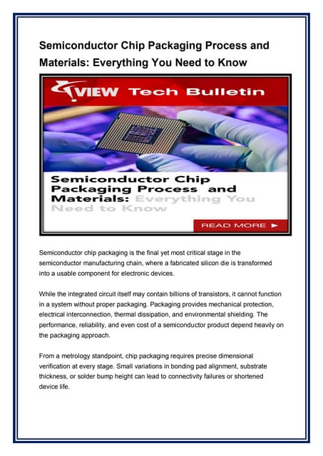 Packaging of vlsi devices | DOCX