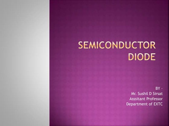 Semiconductors | PPT | Chemistry | Science