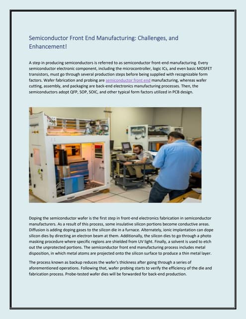 EFEM - Equipment Front End Module - Kensingtonlabs | PPTX | Home ...