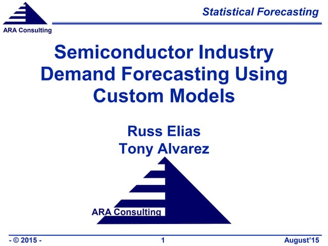 Semiconductor Industry Demand Forecasting Using Custom Models Ppt