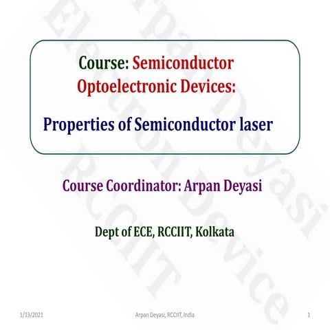 Semiconductor laser | PDF