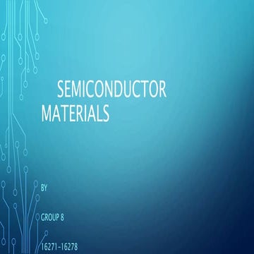 Semiconductor materials | PPT