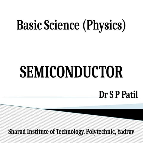 Basic phenomenon of the Semiconductor.pptx
