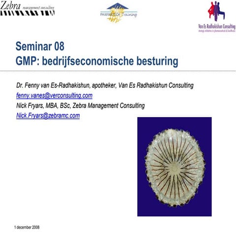 GMP: bedrijfseconomische besturing | PDF