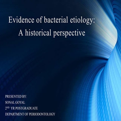 bacterial etiology in periodontium | PPT