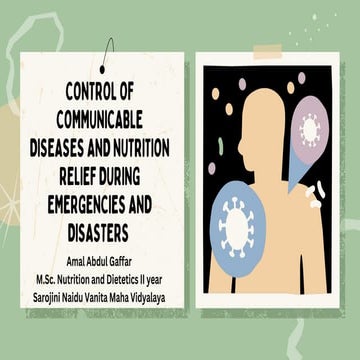 Nutrition in emergency | PPTX