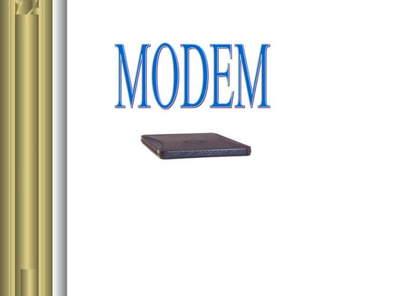 Modems | PPTX | Computer Networking | Computing