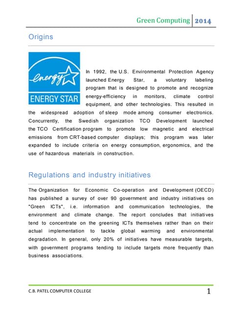 CS8078-Green Computing Question Bank | PDF