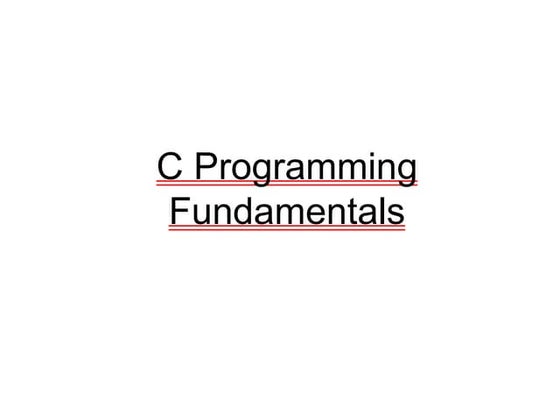 Pointers In C Programming Ppt