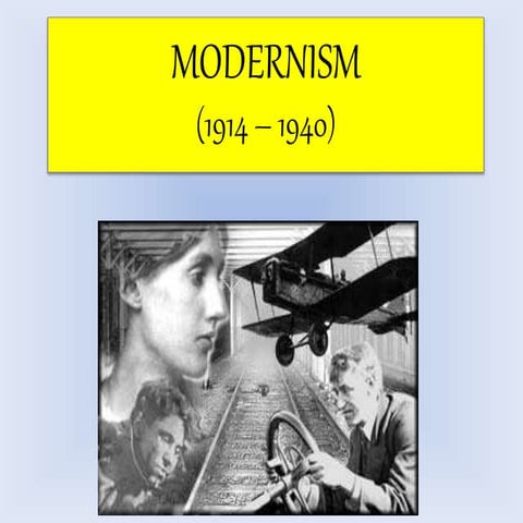 modernism- an overview | PPTX